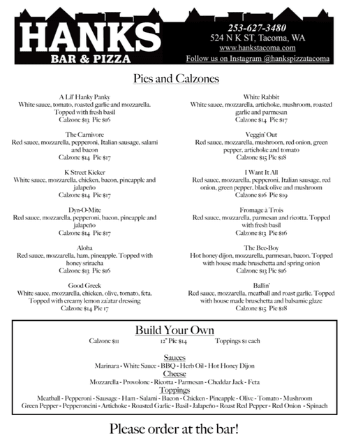 Eat — Hanks Pizza and Beer