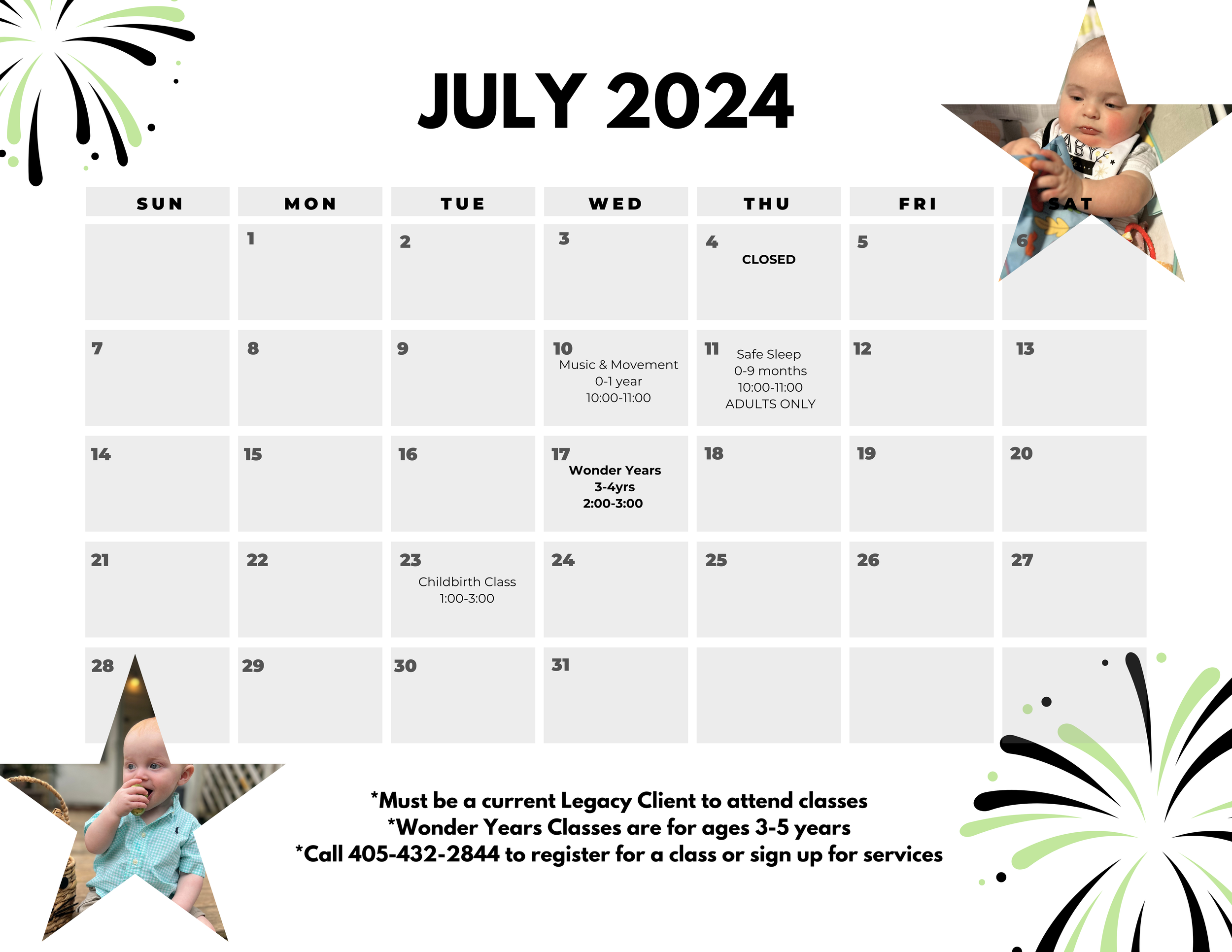 Group Class Calendar