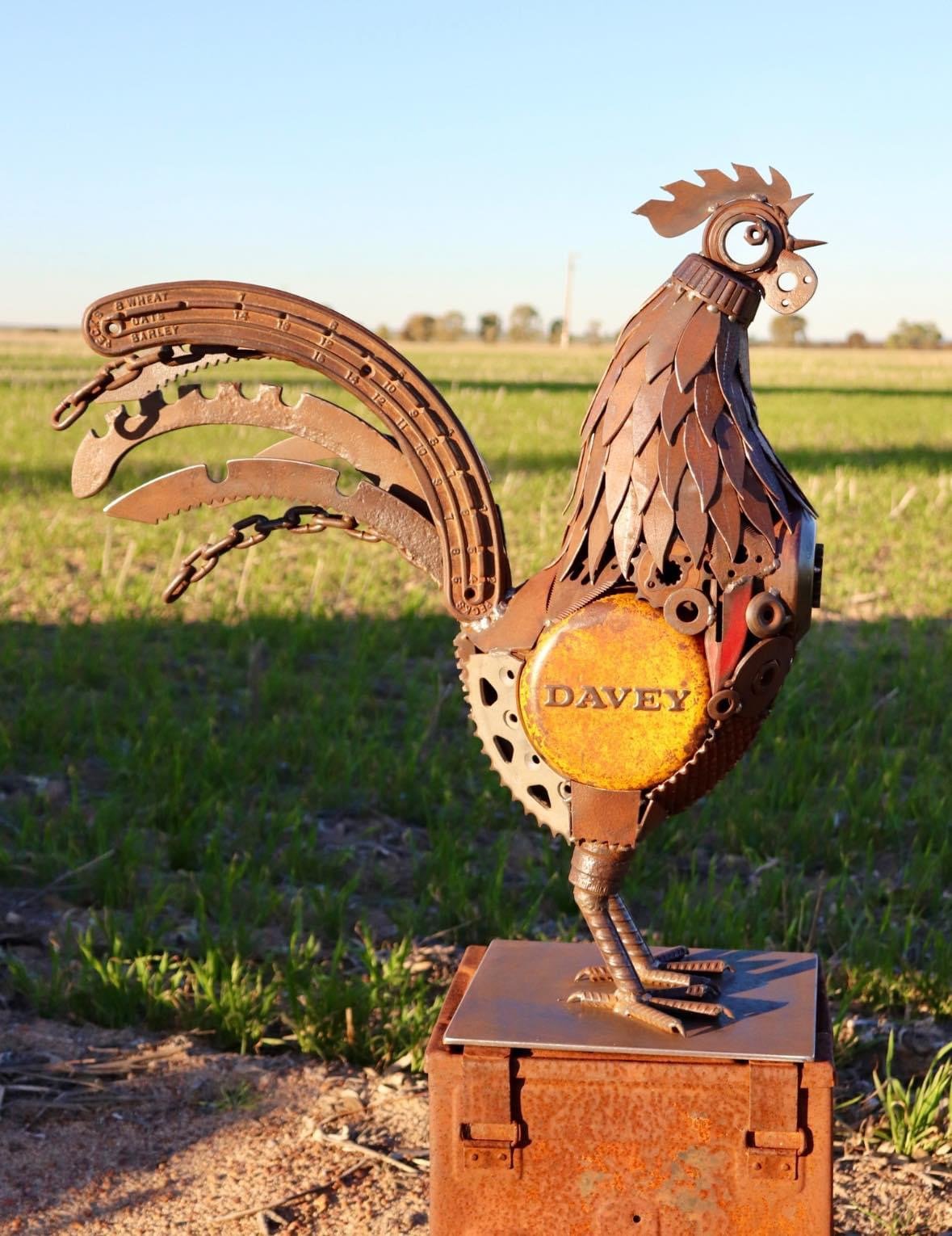 Davey The Rooster — Jordan Sprigg Sculptures