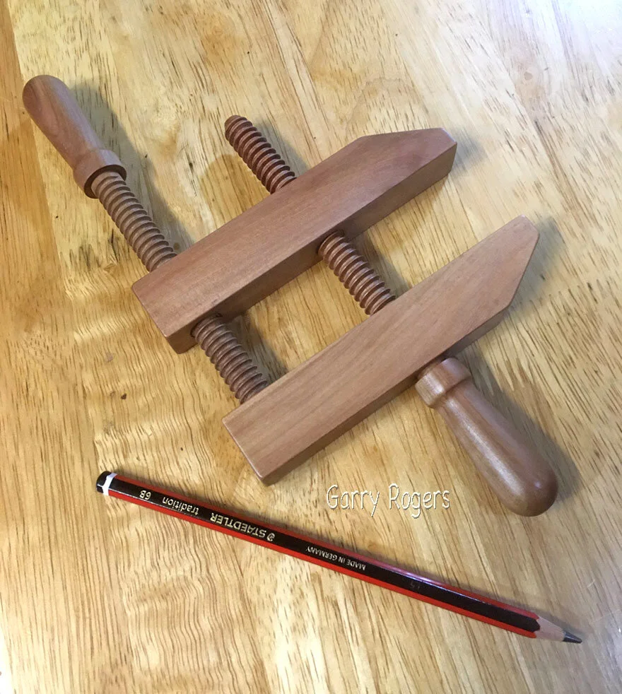 Traditional Wooden Hand Screw Clamp — Garry Rogers Fine Wood And Pencil