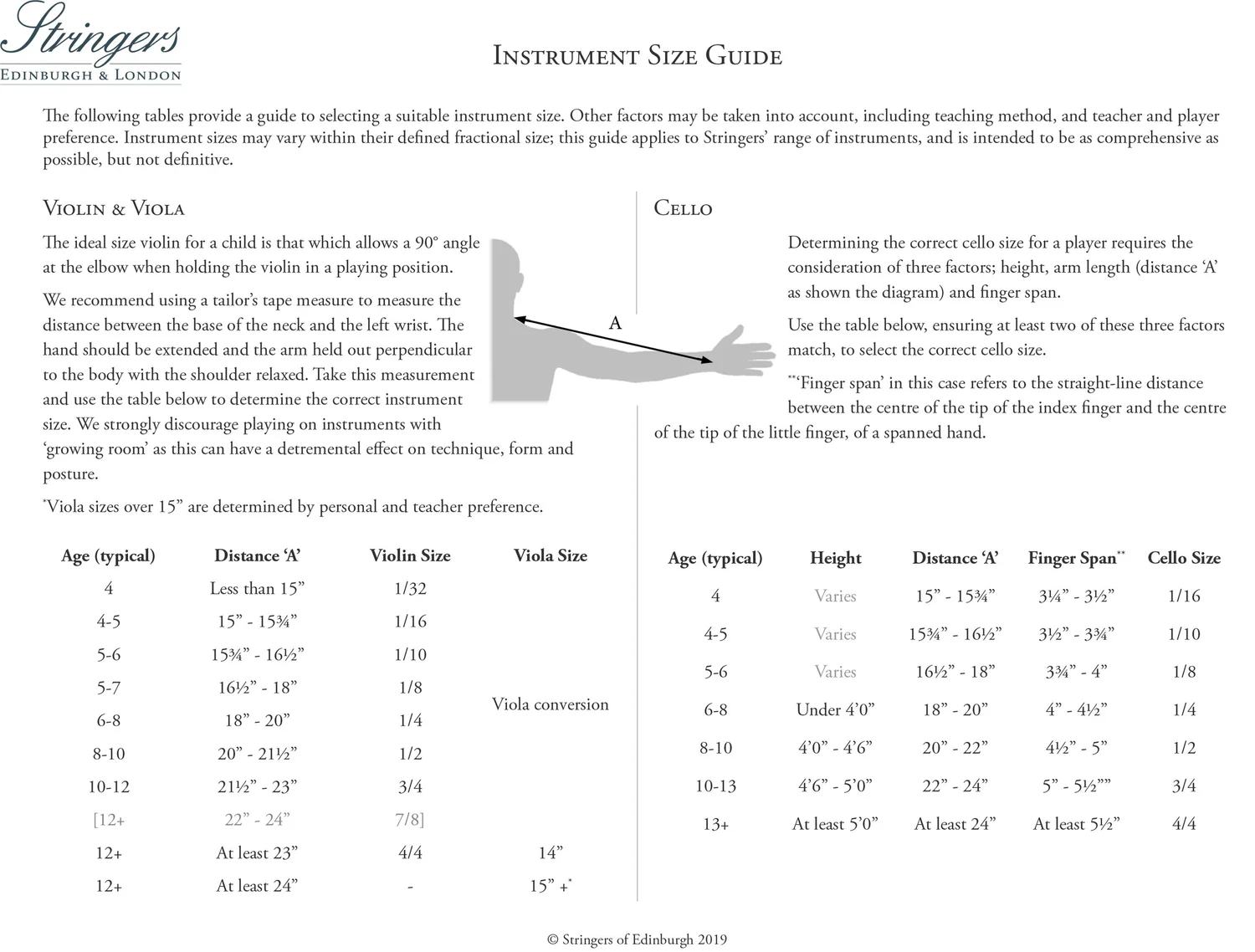 Student Violin Outfit — Stringers of London