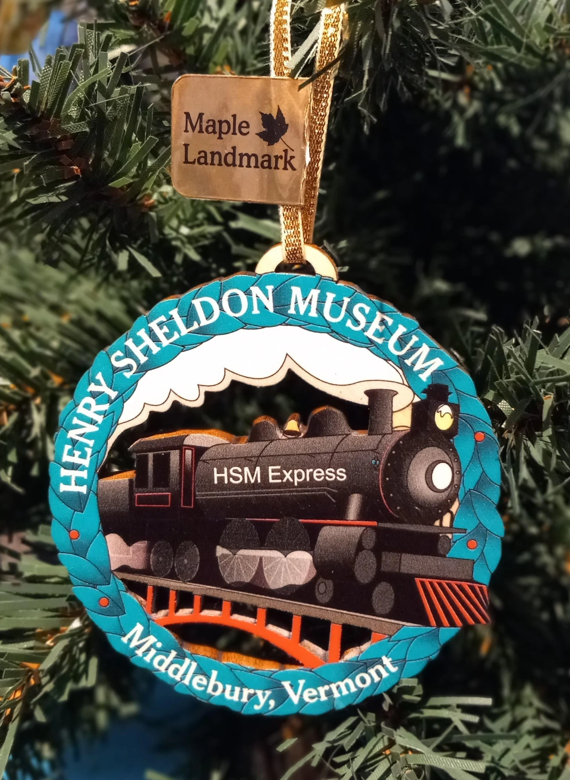 Henry Sheldon Museum Train Ornament — Henry Sheldon Museum