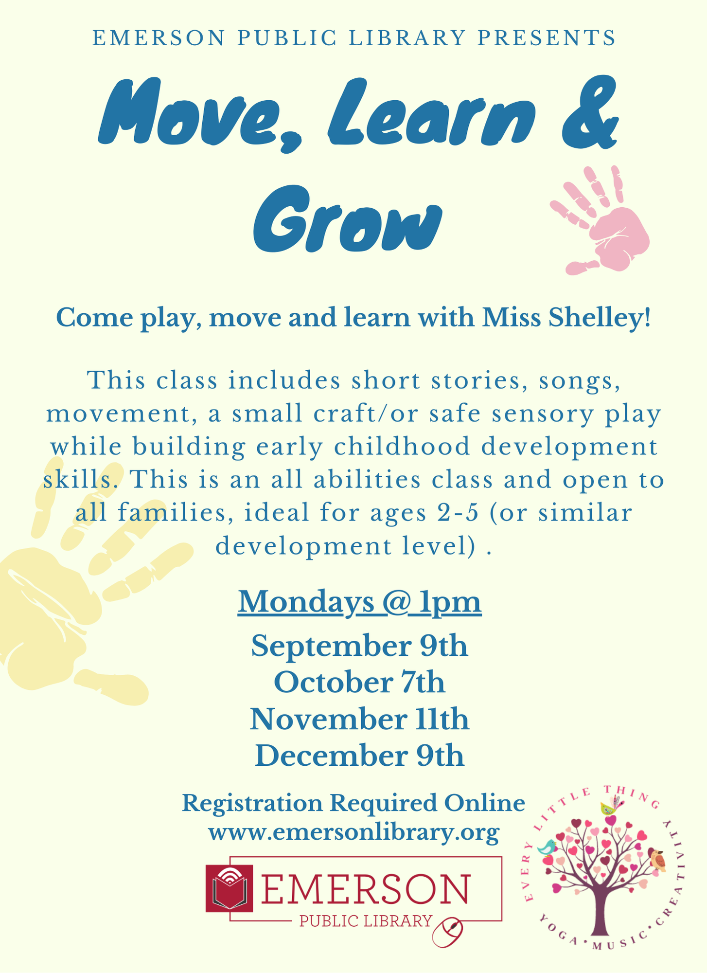 Kids Programs at The Emerson Public Library — Emerson Public Library of ...