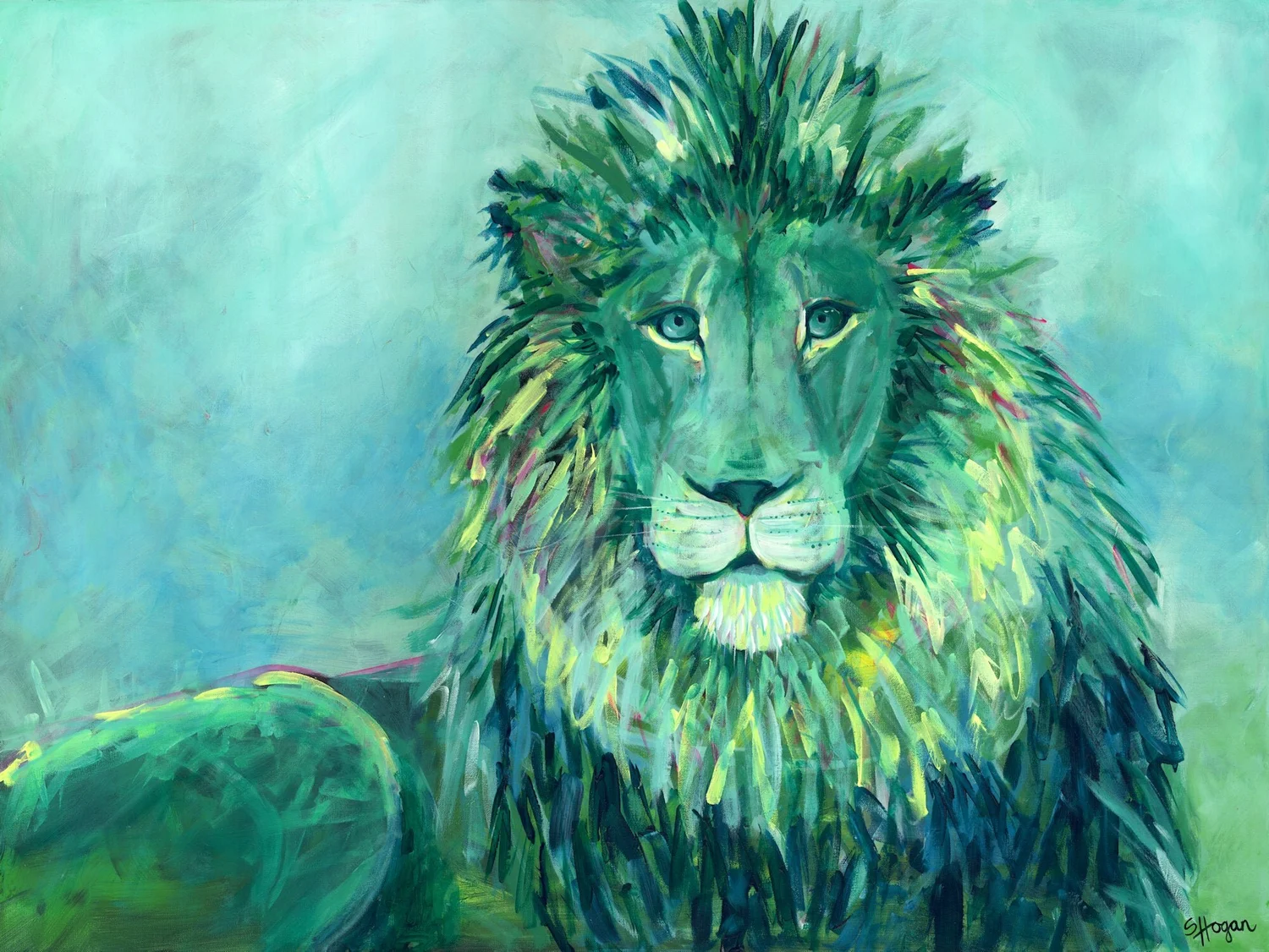 Lion Painting Acrylic