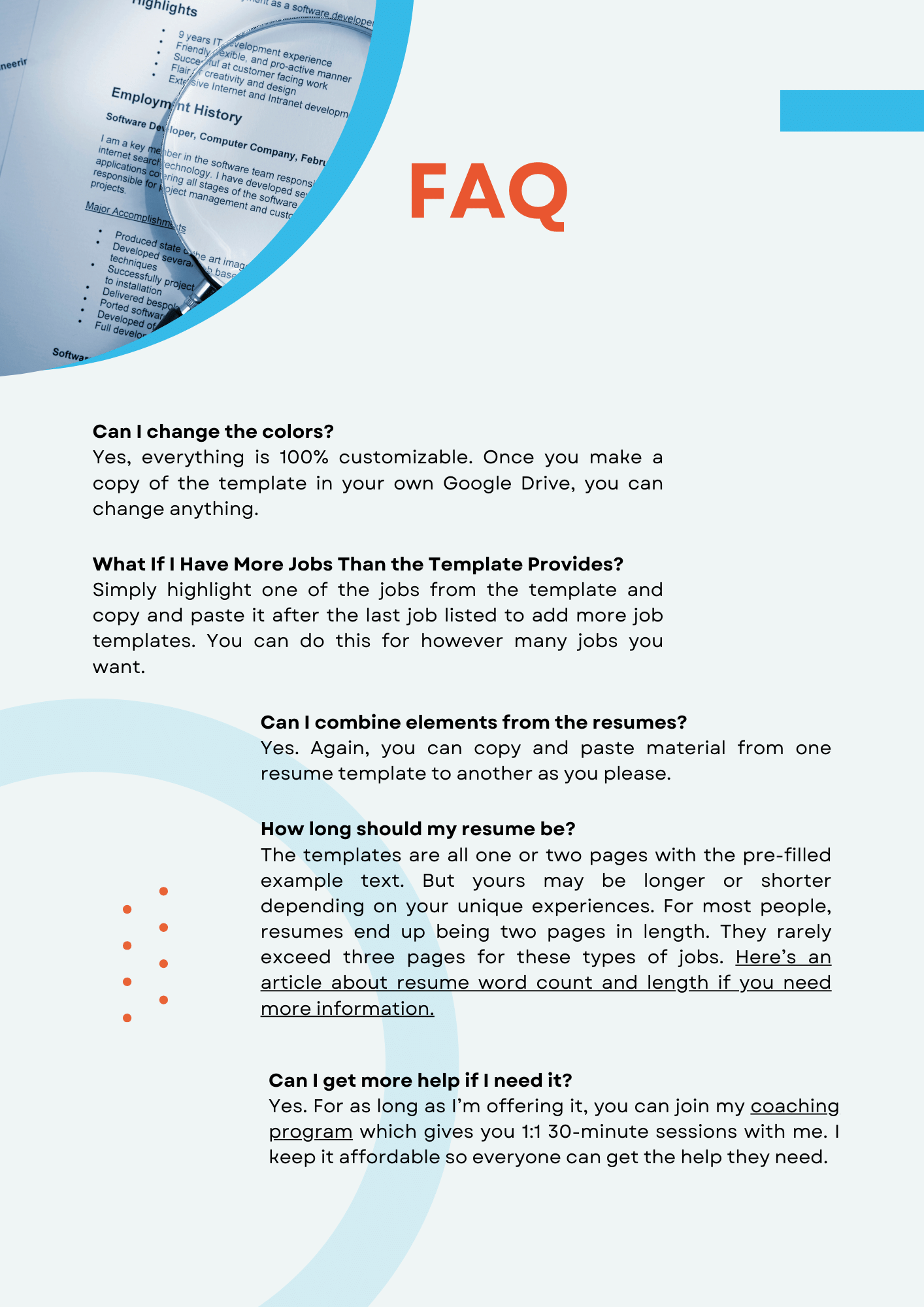 Customer Success Manager Resume Template — Optim Careers