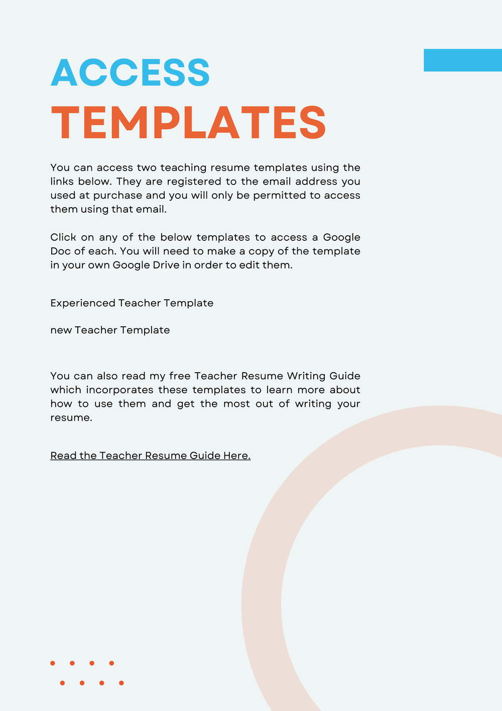 Resume Templates — Optim Careers