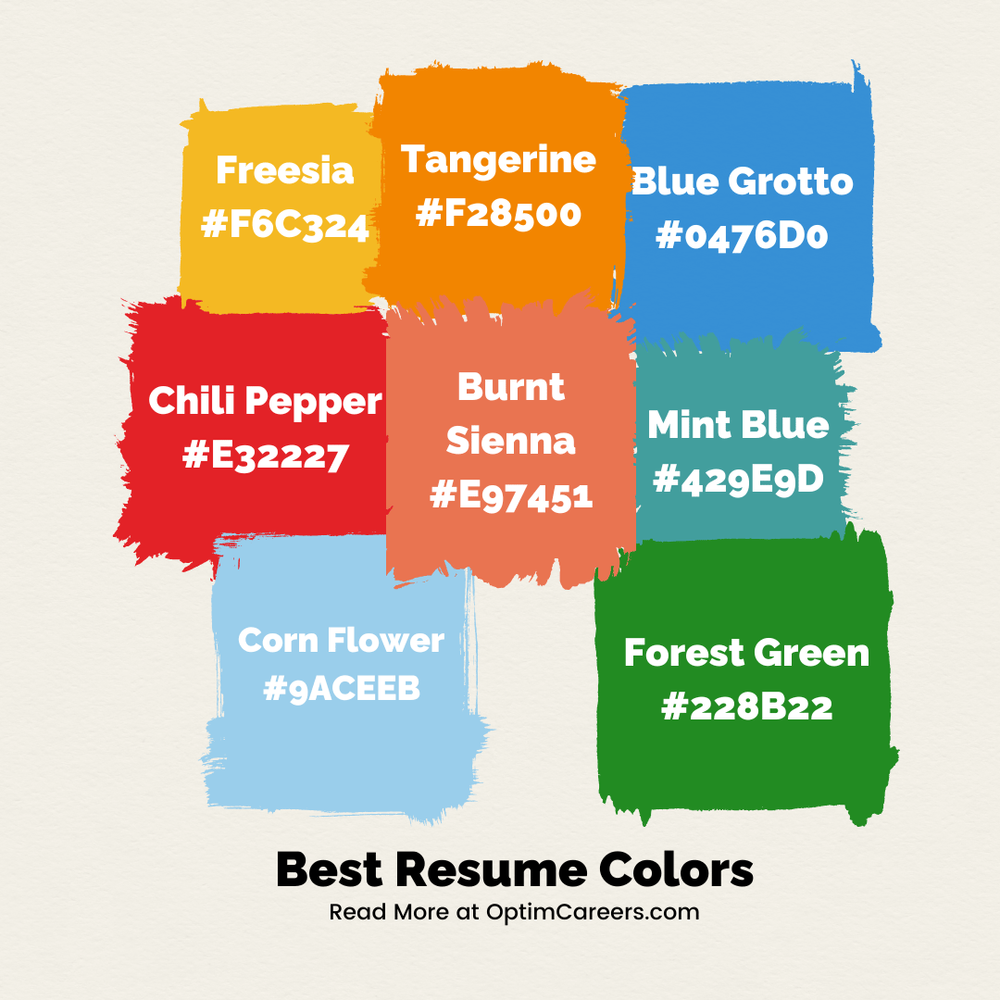 Acceptable Color For Resume [8 Color Choices] — Optim Careers