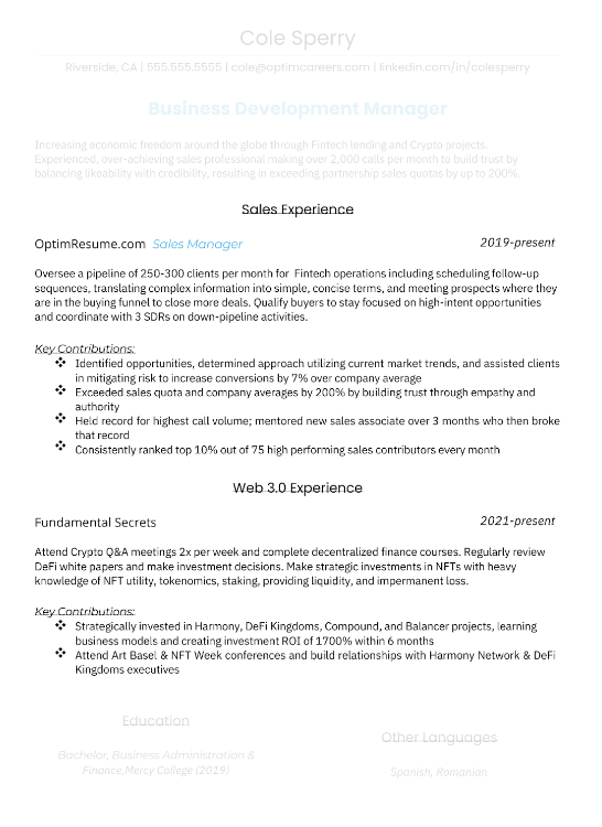 Resume Writing: The Definitive Guide — Optim Careers