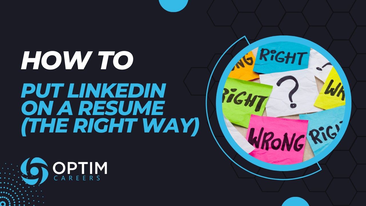 How to Put LinkedIn on Resume — Optim Careers