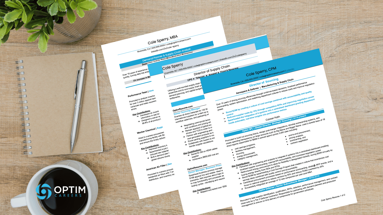 Resume Templates — Optim Careers