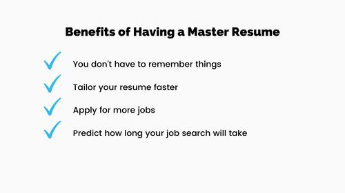 How to Create A Master Resume [With Examples] — Optim Careers
