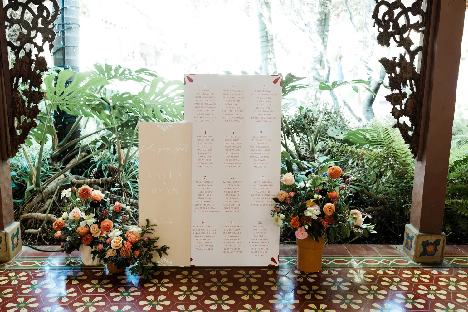 Seating Chart Gallery — Calligraphy by Michelle T