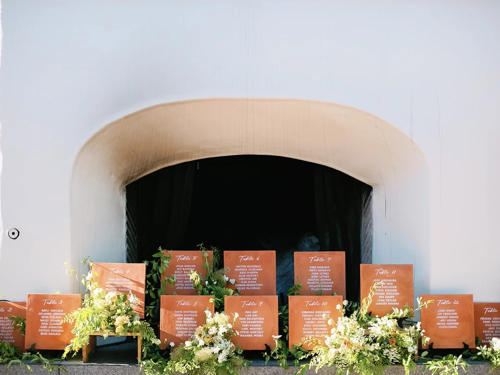 Seating Chart Gallery — Calligraphy by Michelle T