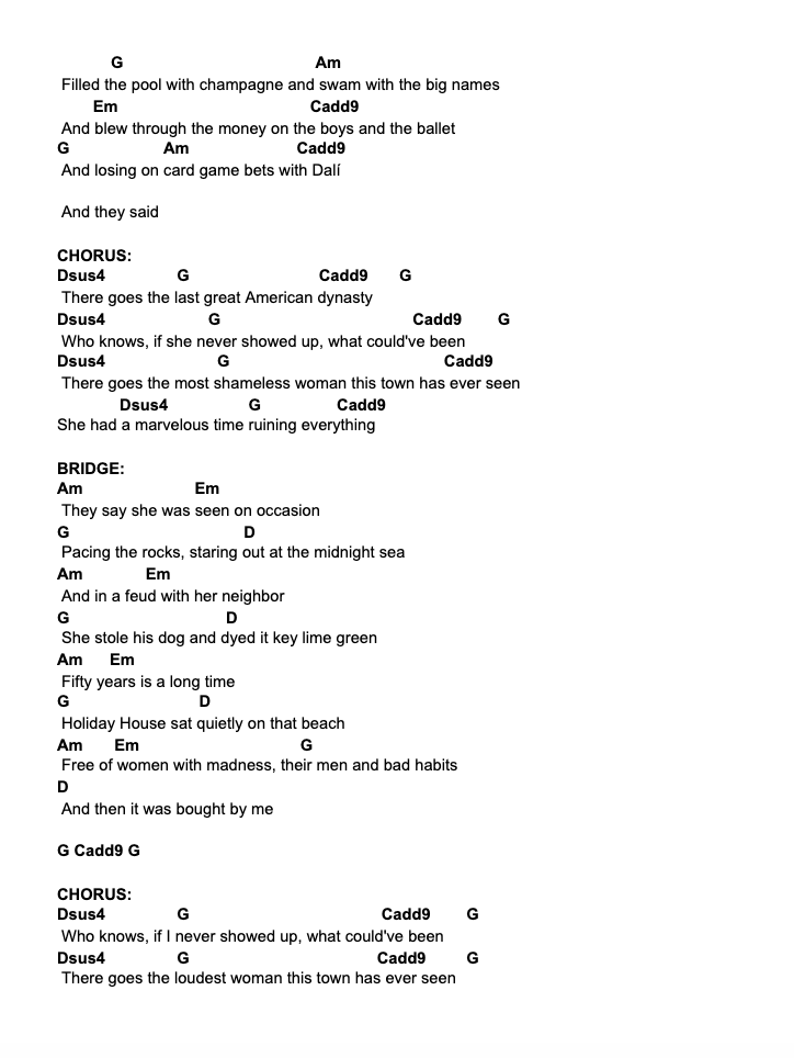 the last great american dynasty - Taylor Swift - folklore — Nena Shelby