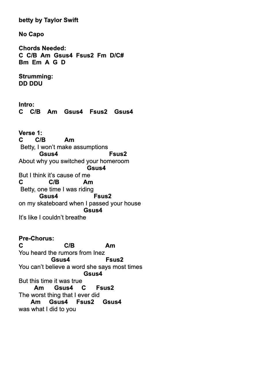 betty by Taylor Swift - folklore — Nena Shelby