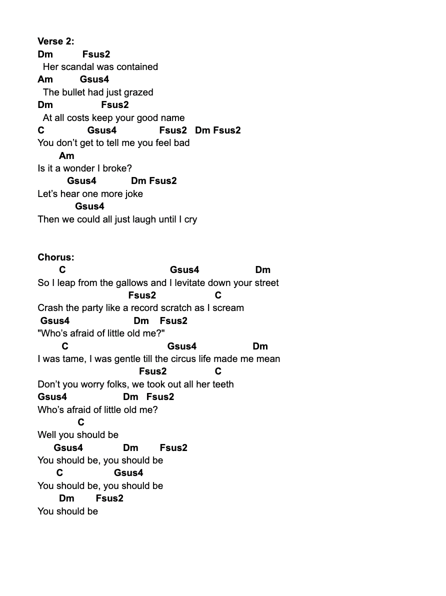 Who’s Afraid of Little Old Me? by Taylor Swift - TTPD — Nena Shelby