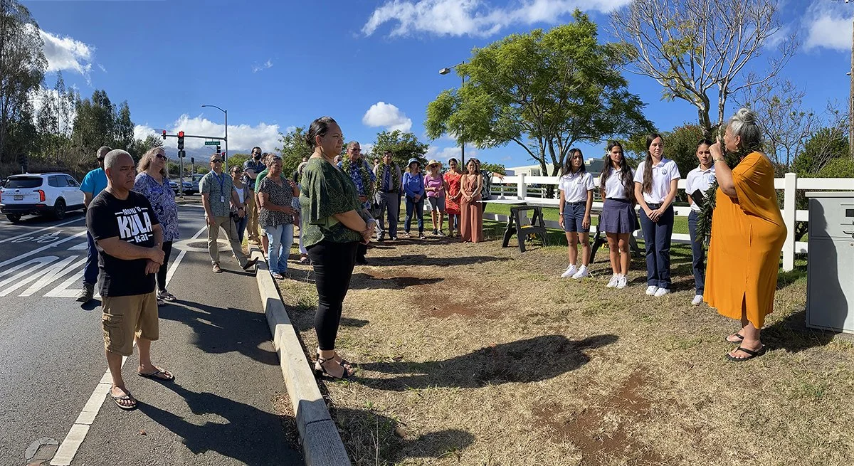 Maui Nui Ahupua‘a Signage Project installs first sign in Kula Uka in ...