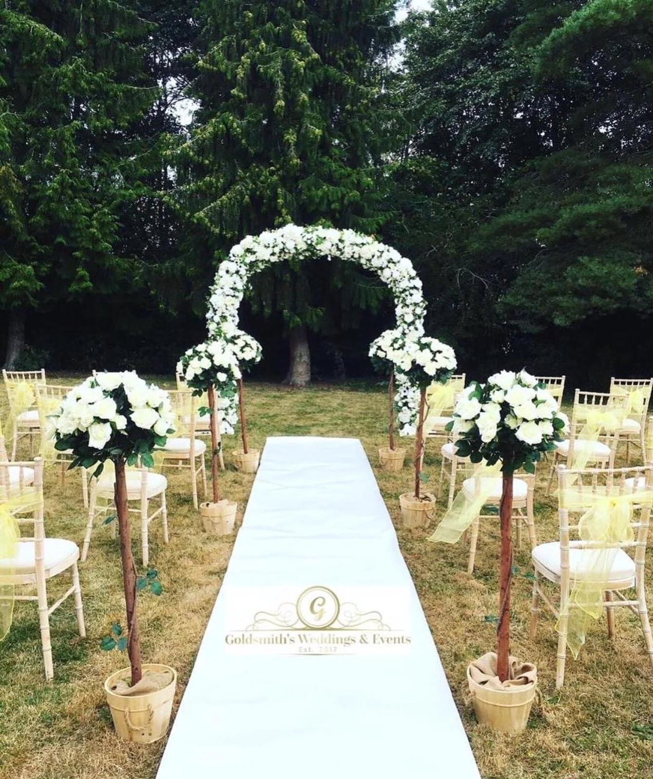 Aisle Styling — Goldsmith's Weddings & Events