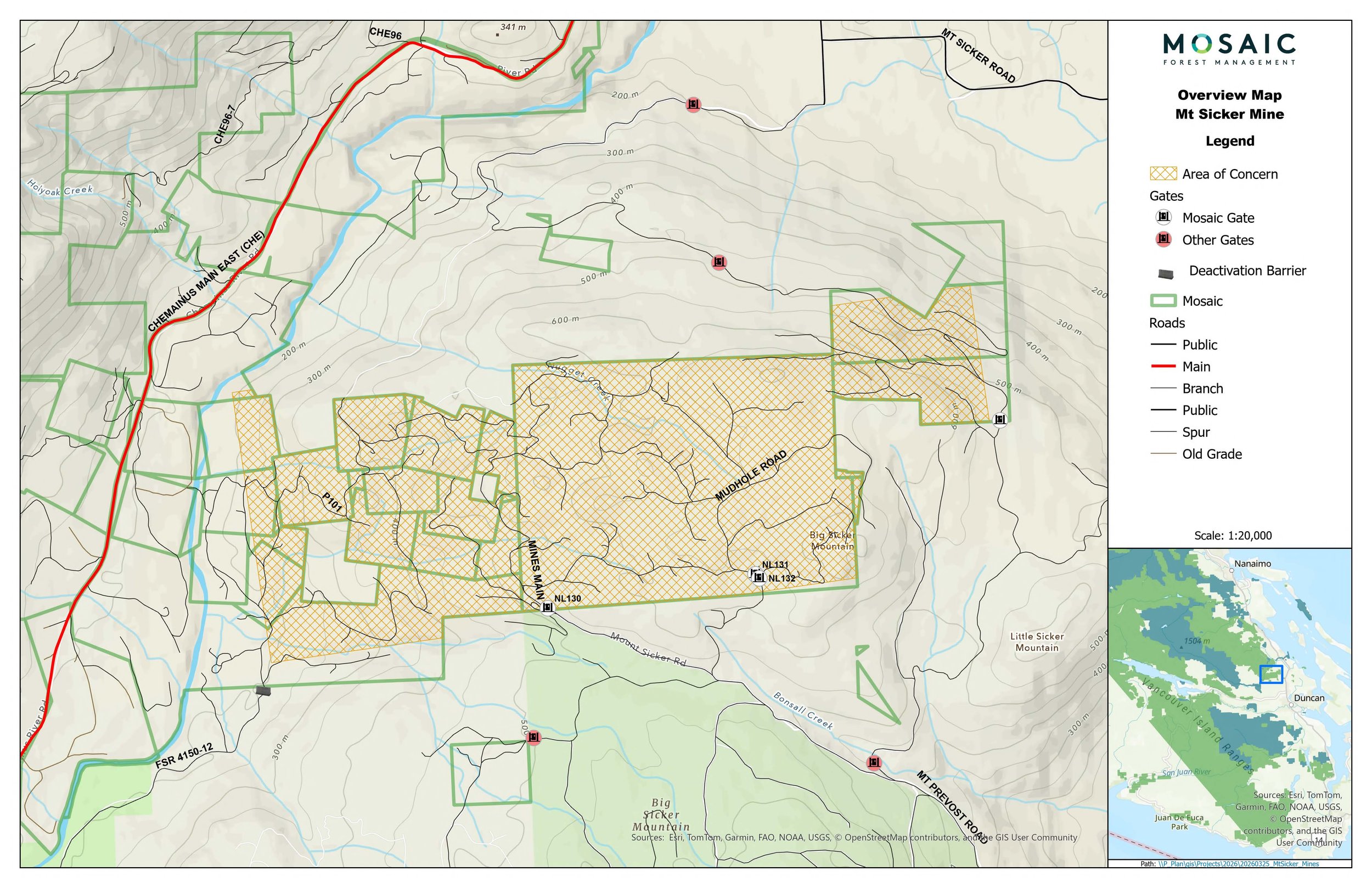 Public Safety Notice – Mount Sicker — Mosaic Forest Management