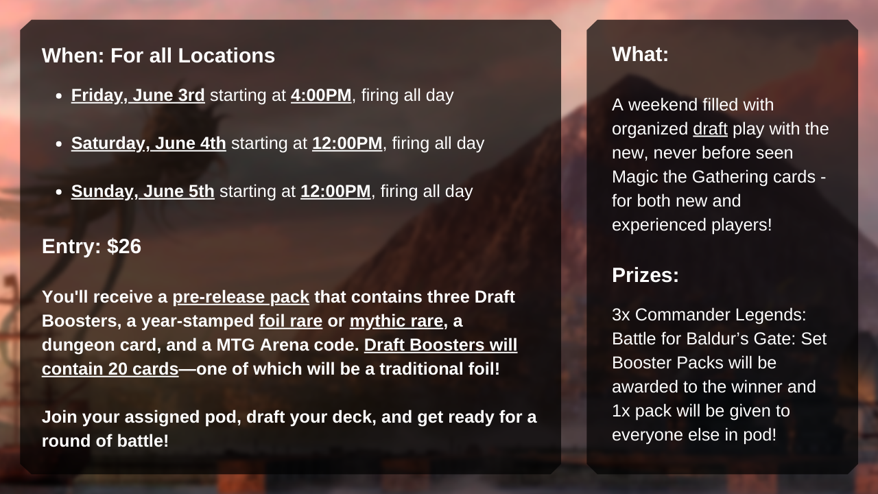 MTG Commander Legends Baldur’s Gate MTG Commander Legends: Battle For ...