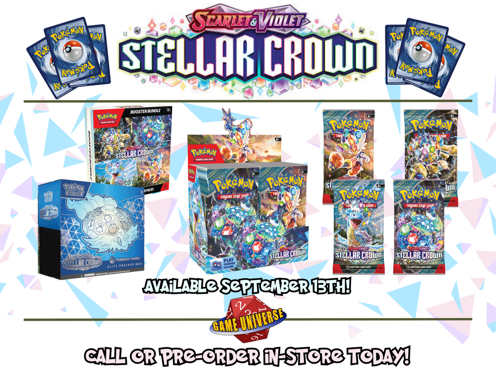 Pokemon TCG: Stellar Crown Release Party! — Game Universe