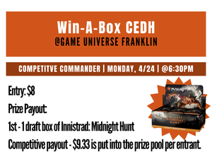 Win-A-Box CEDH | Franklin — Game Universe