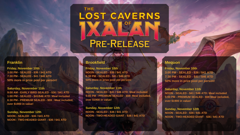 MTG - The Lost Caverns of Ixalan - Prerelease — Game Universe