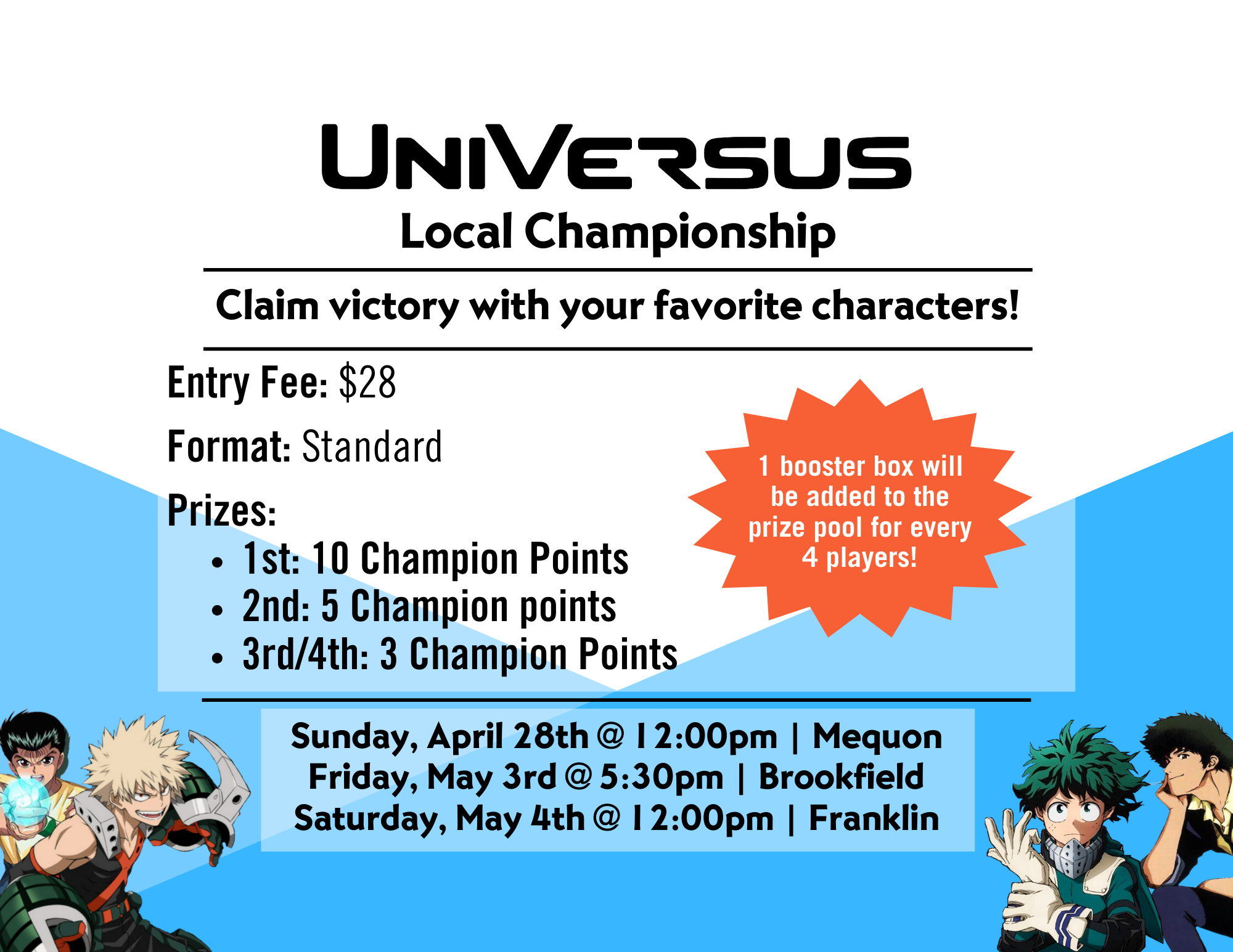 UniVersus Local Championship — Game Universe