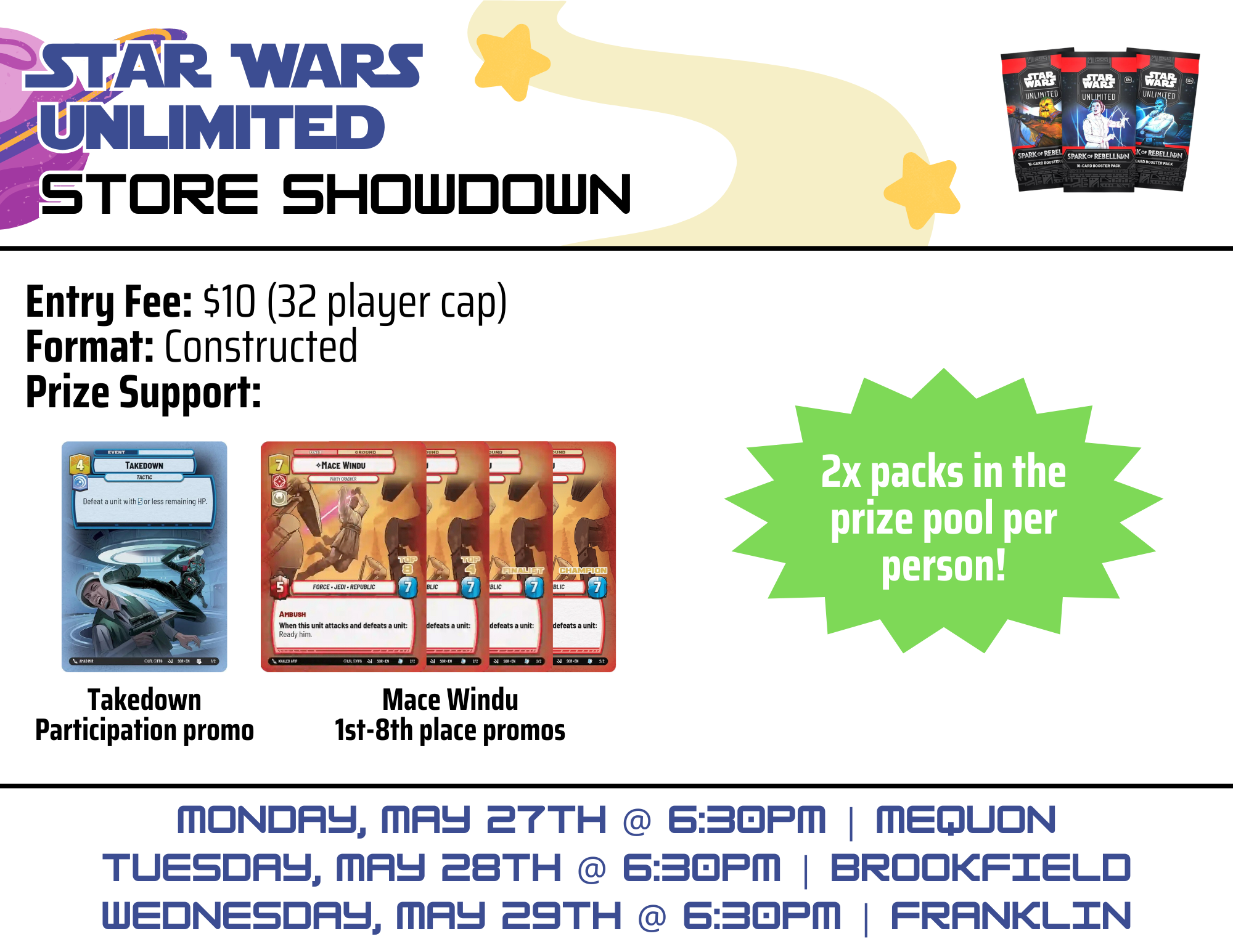 Star Wars Unlimited Store Showdown — Game Universe