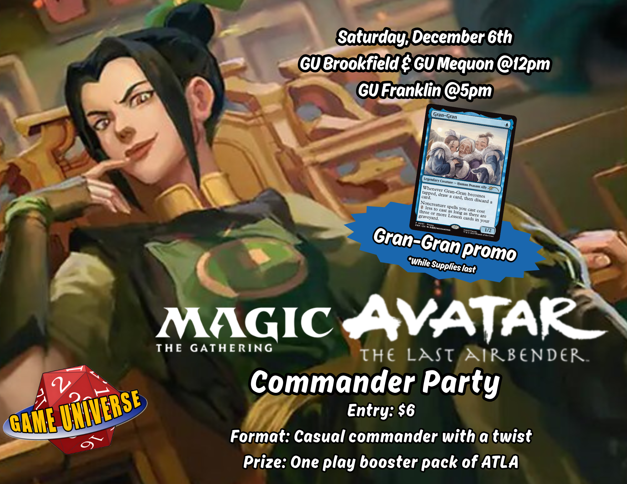 MTG: Avatar Commander Party — Game Universe
