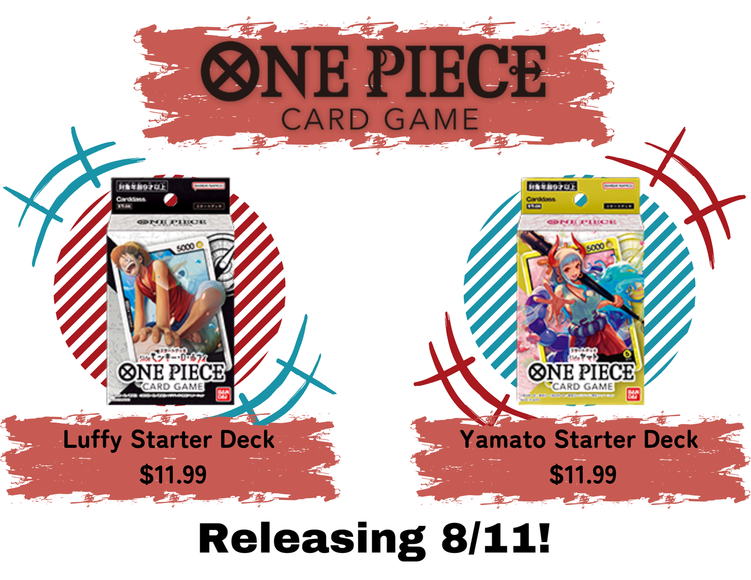 One Piece CCG: Yamato/Luffy Starter Decks — Game Universe