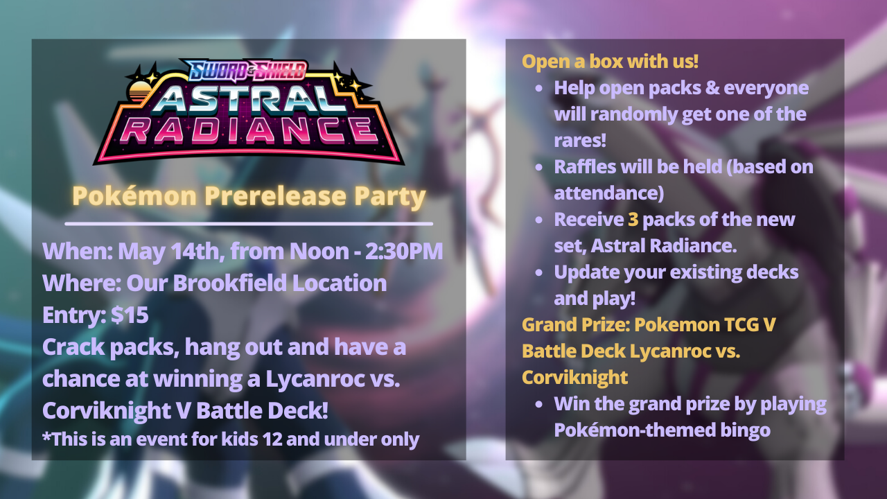 Pokémon TCG: Astral Radiance Pre-Release Party — Game Universe