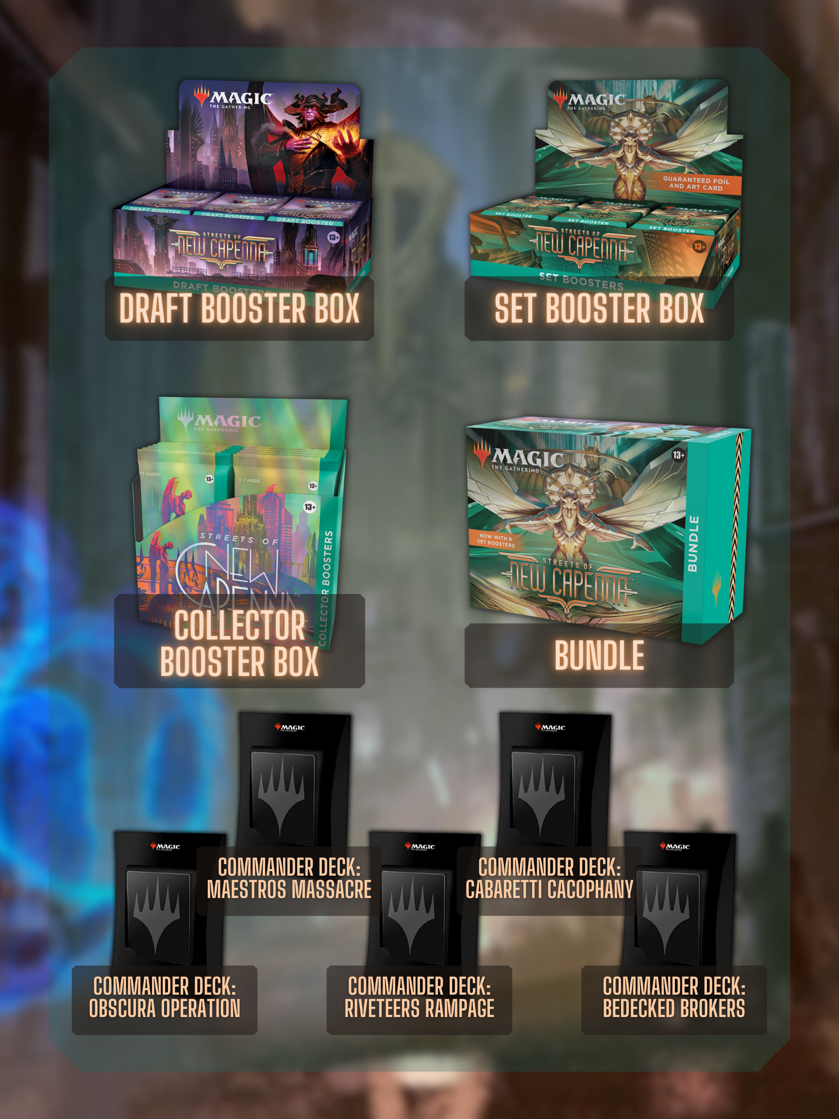 MTG’s Streets of New Capenna Booster Box Preorder! — Game Universe