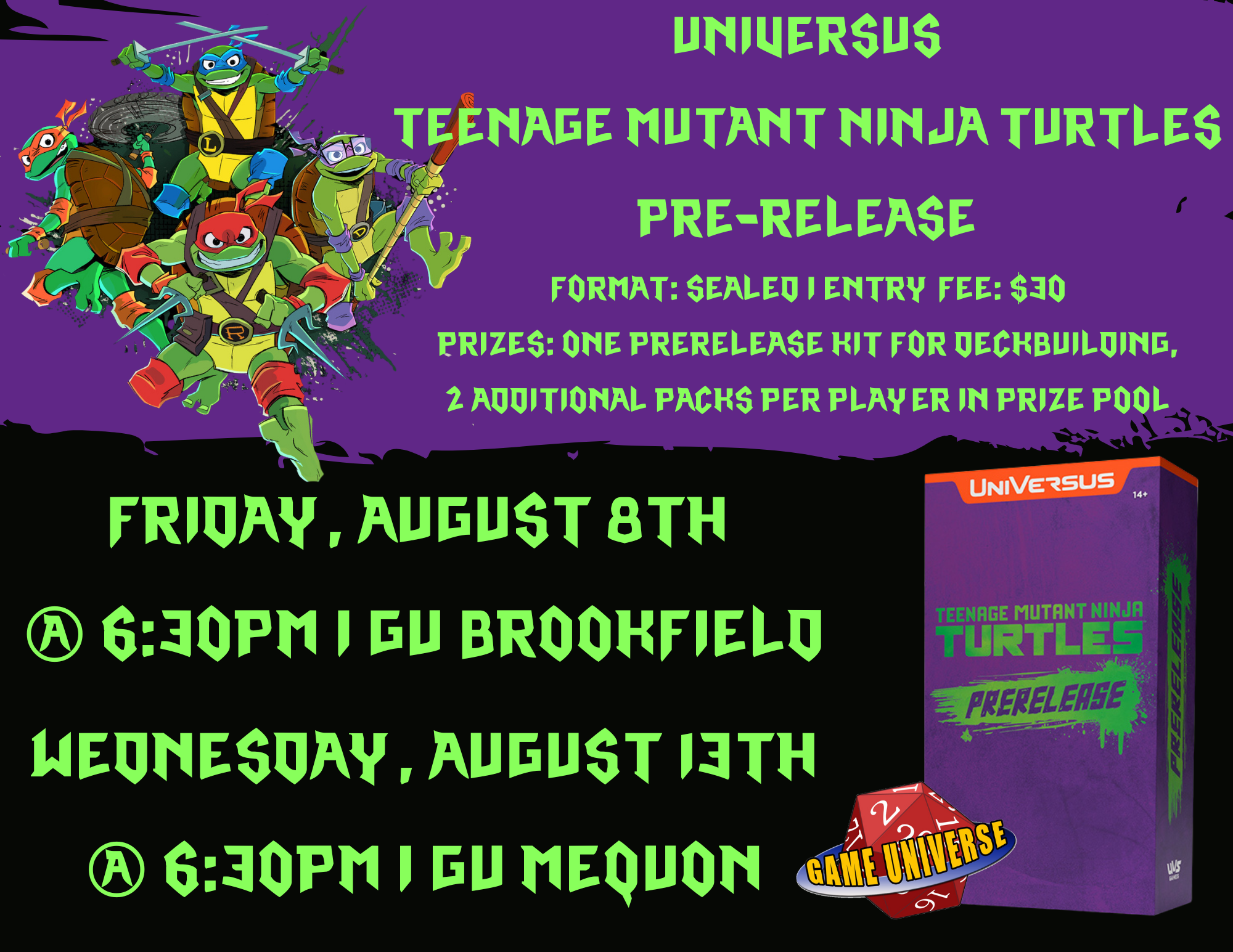 Universus TMNT Product and Events — Game Universe