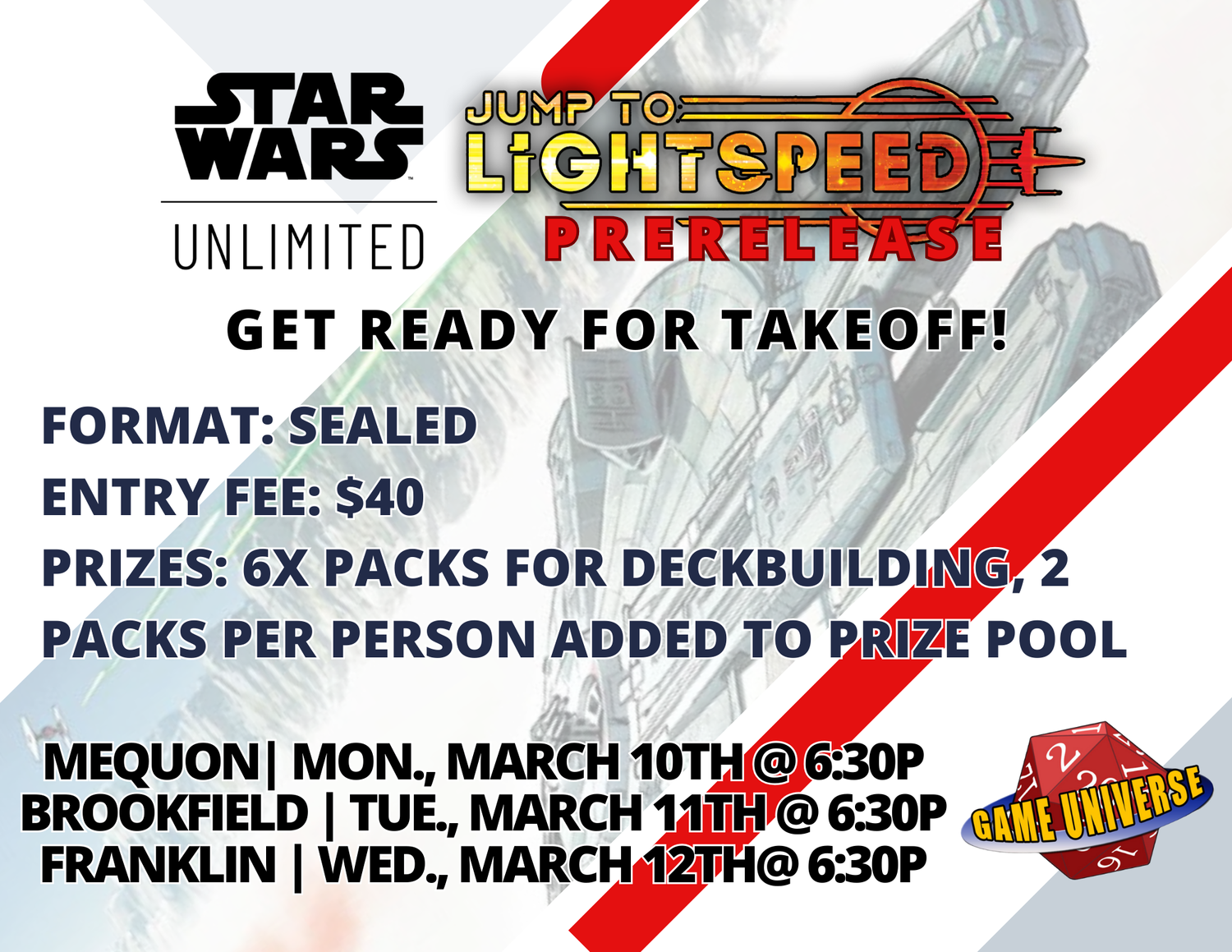 Star Wars Unlimited: Jump to Lightspeed Pre-Release — Game Universe