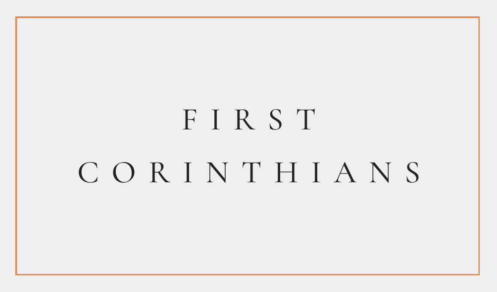 First Corinthians — Christ Church Bellingham