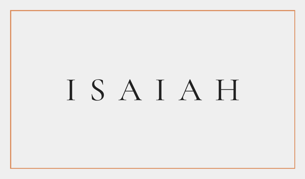 Isaiah In Cursive Letters
