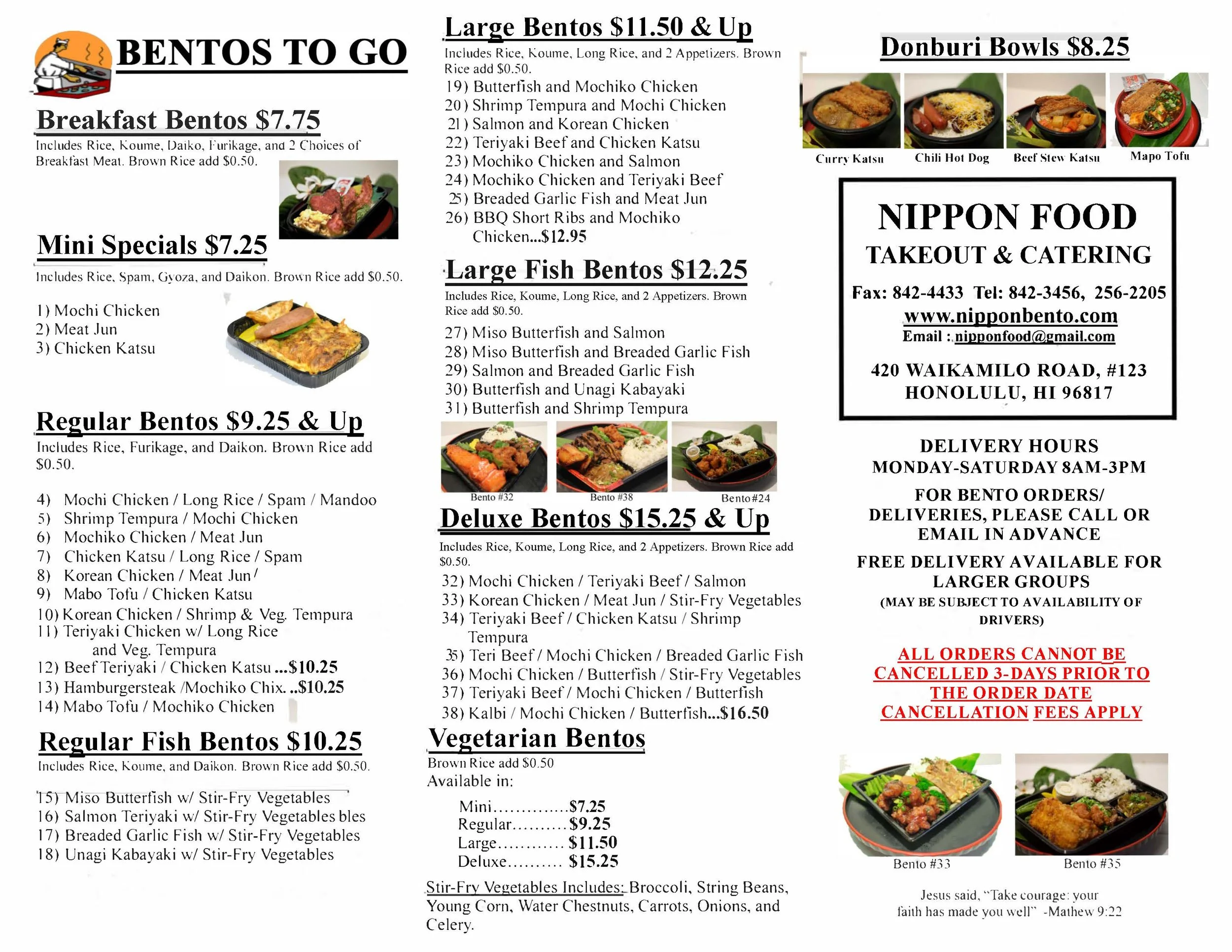 Menu — Nippon Food