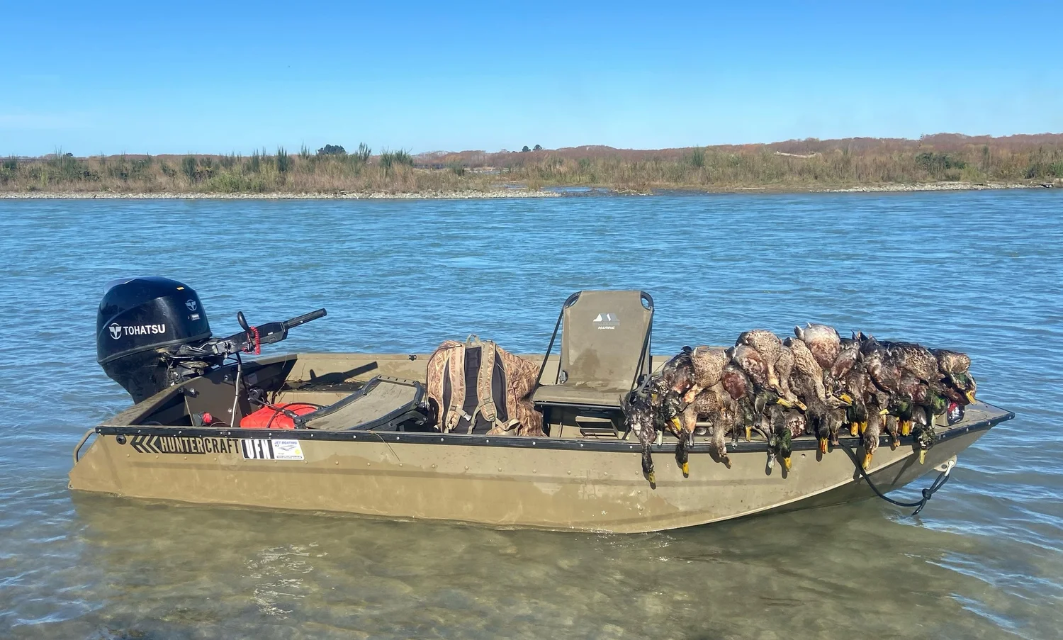 Duck Boat Blind — Huntercraft boats