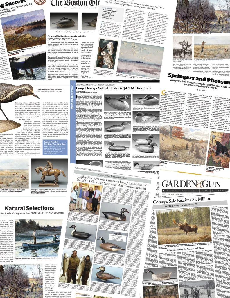 Press | Explore Our Latest Features — Copley Fine Art Auctions