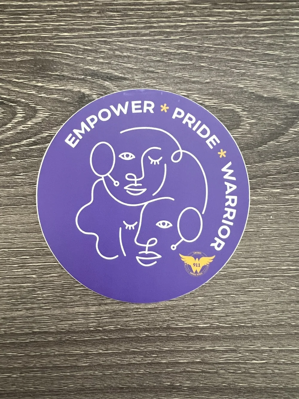 911der Women Logo Cheetah Sticker — 911 Wonder Woman