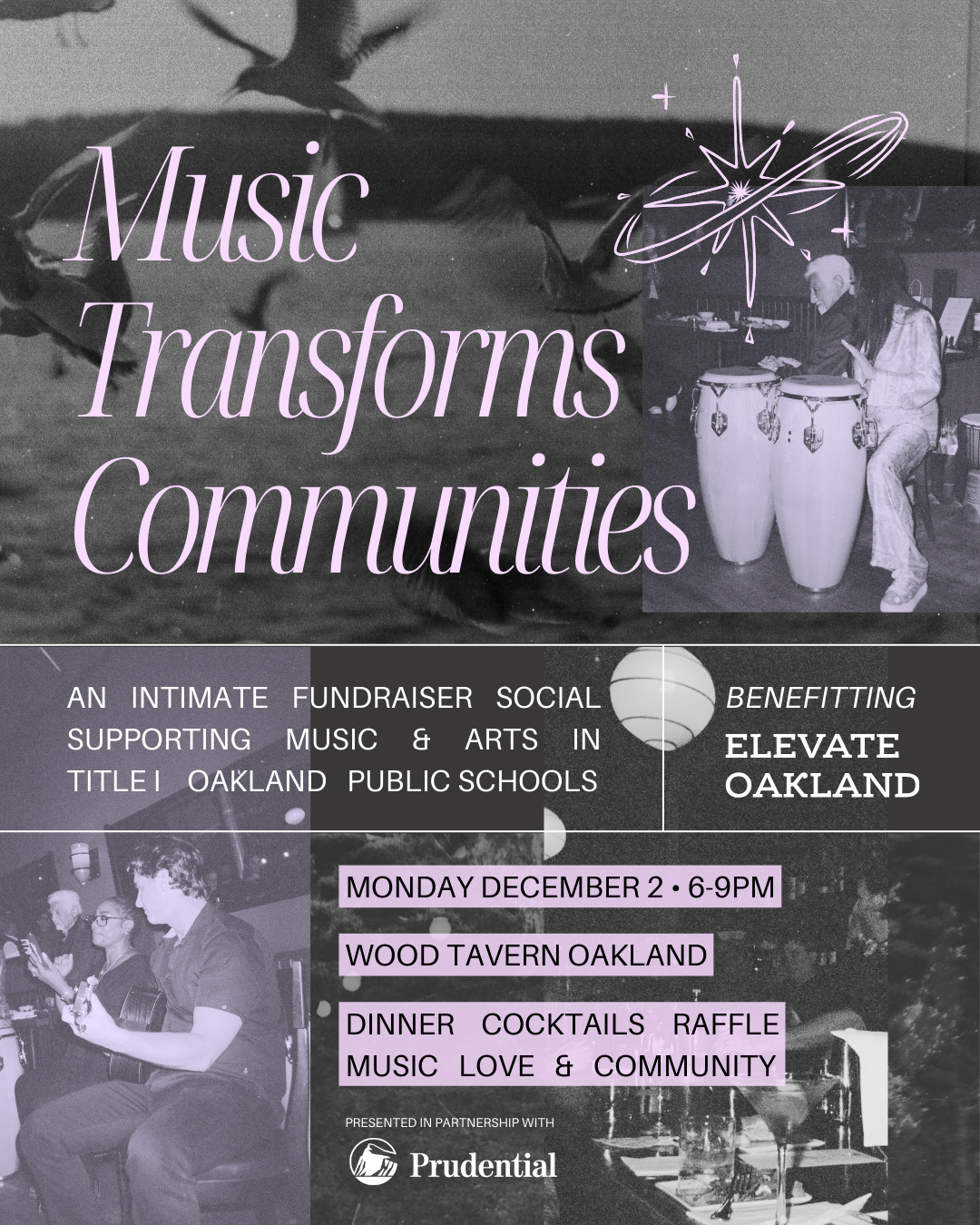 Music Transforms Communities: Elevate Oakland Fundraiser Social | December 2nd 2024 | PURCHASE ...