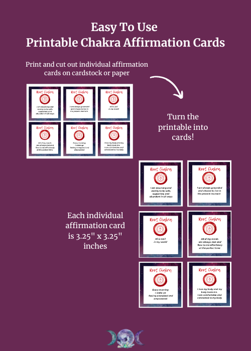 7 Main Chakras Cheat Sheet PDF – Chakra Meanings, Colors & Healing ...