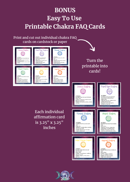 The 7 Main Chakras Cheat Sheet — Chakra To Ya