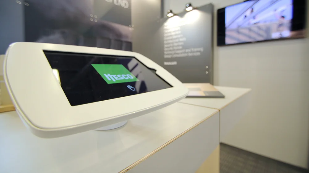 HESCO Exhibition Stand Paris | Self-Build HIVE System — Designrock