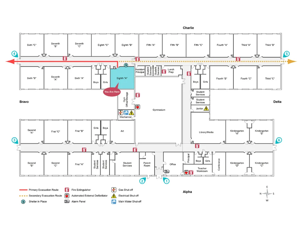Emergency Floor Plans I School Evacuation Map Planning