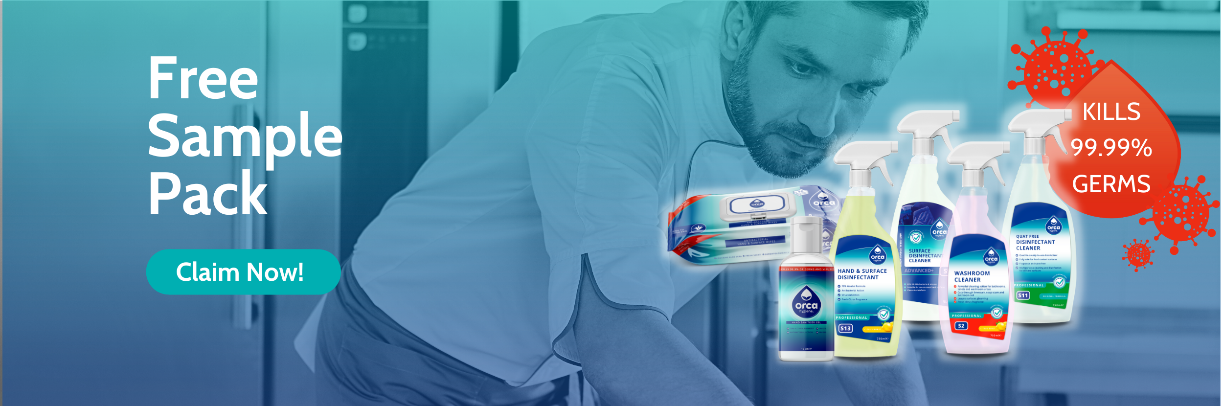Free Sample Pack of Professional Cleaning Products