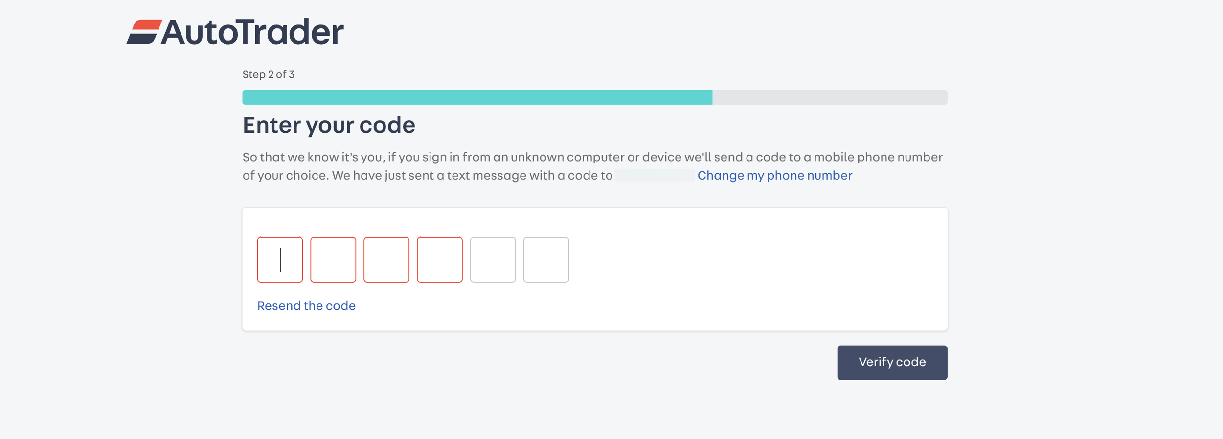 Enabling Two Factor Authentication — Auto Trader Insight