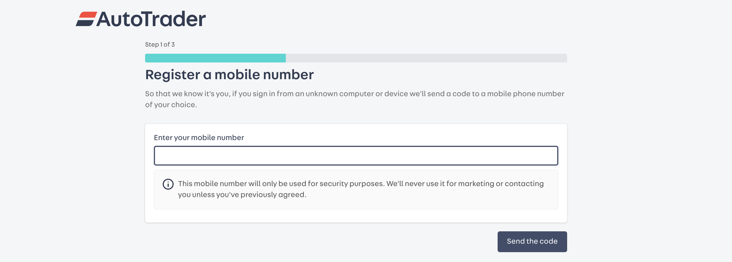 Enabling Two Factor Authentication — Auto Trader Insight