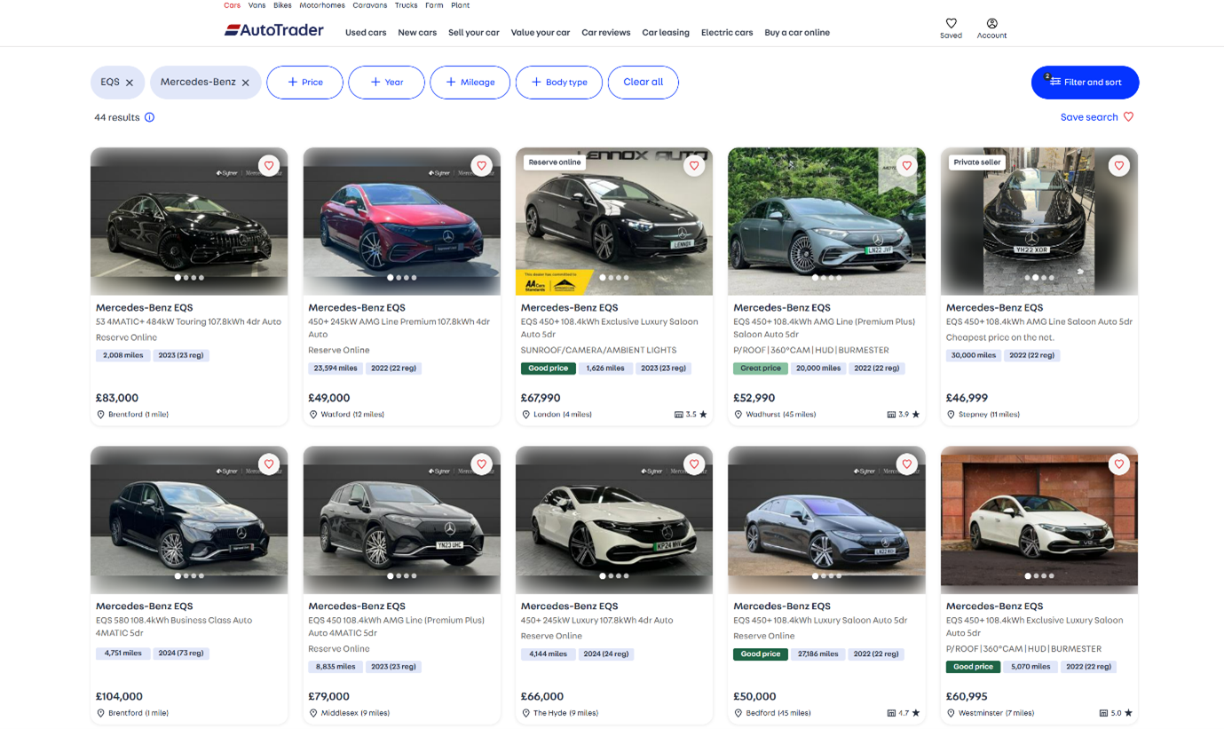 Rolling out grid view for desktop search — Autotrader Insight